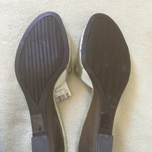 Merona | Shoes | New Merona Perforated Gold Leather Wedge Shoe | Poshmark